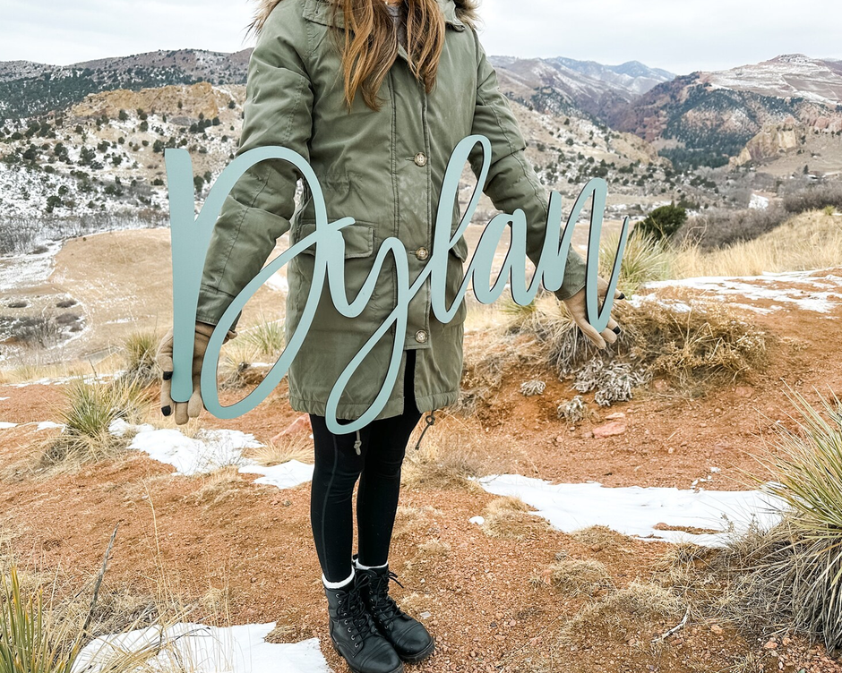 Cutout Name Signs – Two Avocados Signs